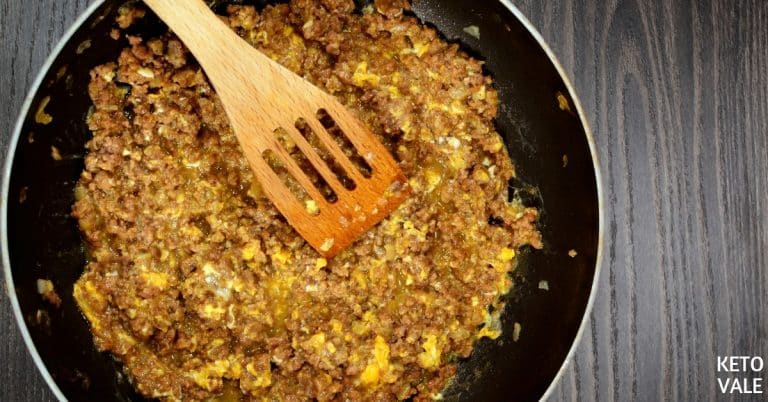 Keto Ground Beef Omelette Low Carb Recipe | KetoVale