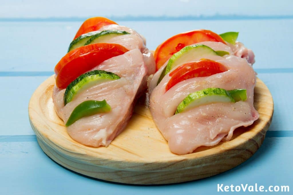 Cheesy Primavera Stuffed Chicken Breast Low Carb Recipe