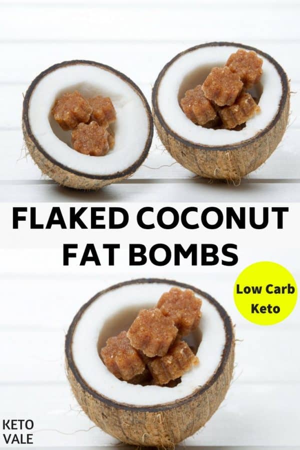 Keto Baked Coconut Fat Bombs Low Carb Recipe | KetoVale