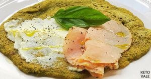 Basil Infused Savory Pancakes Low Carb Recipe