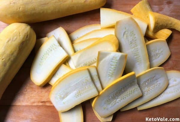 Roasted Yellow Squash with Basil Low Carb Recipe
