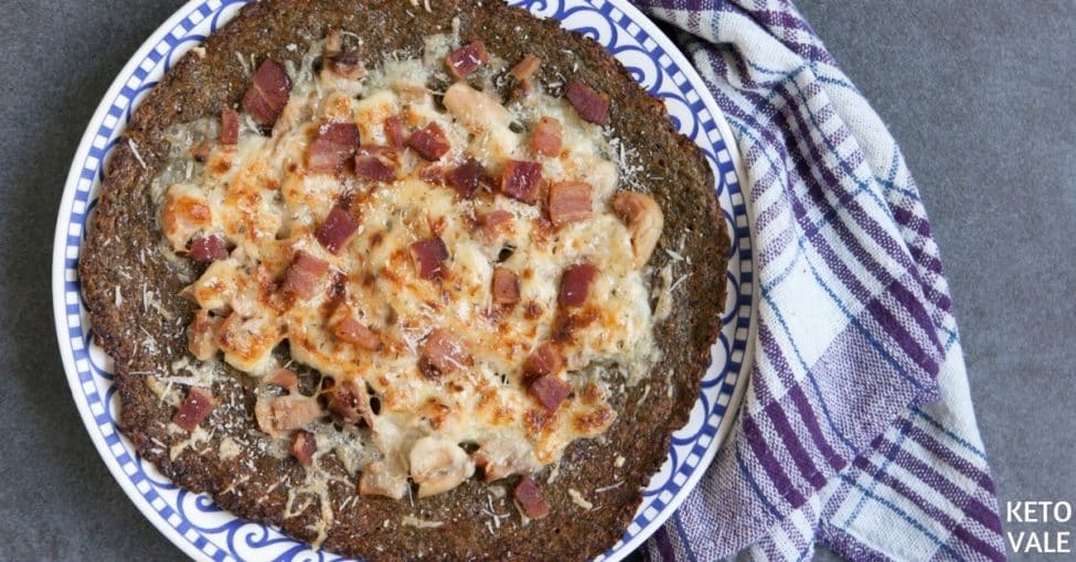Keto Broccoli Crust Pizza Low Carb Recipe | KetoVale