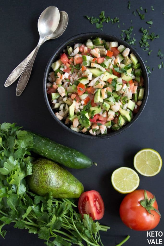 Keto Avocado Shrimp Salsa Low Carb Recipe