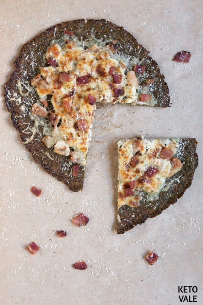 Keto Broccoli Crust Pizza Low Carb Recipe | KetoVale