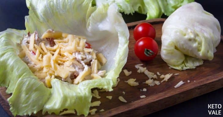 Keto Chicken and Bacon Lettuce Wraps Low Carb Recipe