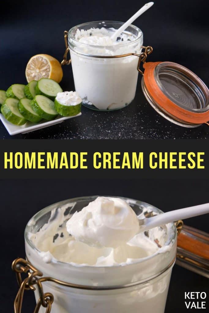 Homemade Cream Cheese with 2 Ingredients | KetoVale