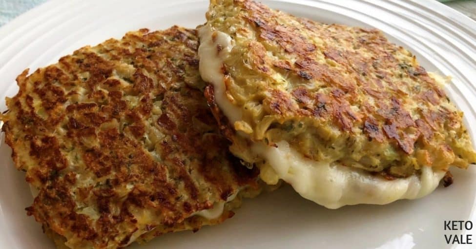 Keto Cauliflower Grilled Cheese Sandwich Low Carb Recipe