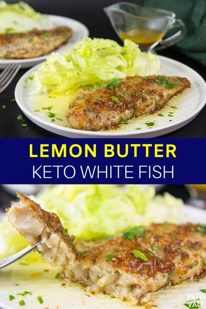 Keto Lemon Butter White Fish Low Carb Recipe | KetoVale Keto Lemon Butter White Fish Low Carb Recipe | KetoVale