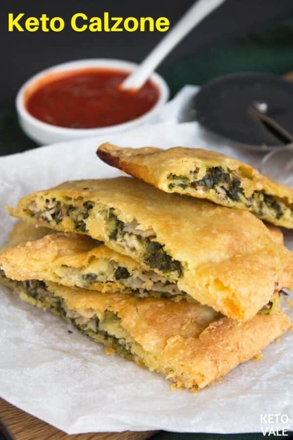 Keto Calzone Low Carb Recipe | KetoVale