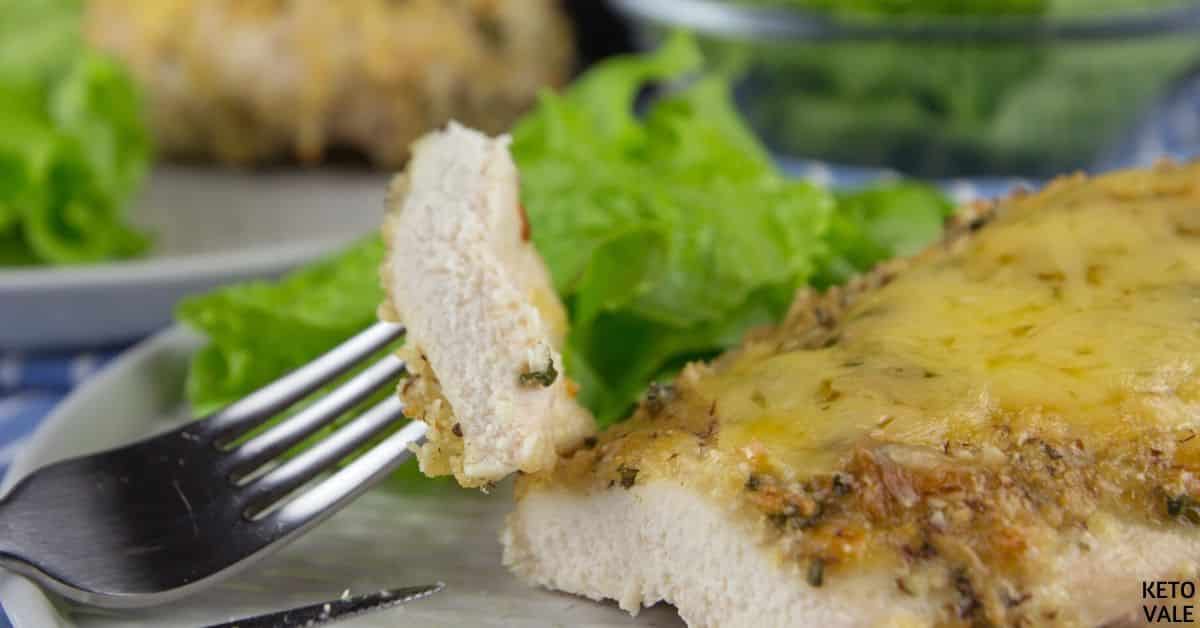 Keto Baked Cheddar Garlic Chicken Breast | KetoVale