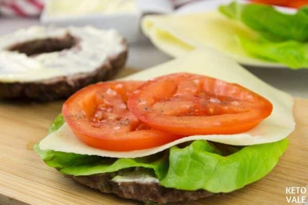 Easy Keto Beef Bagel Sandwich Low Carb Recipe (Only 4 Net Carbs) | KetoVale