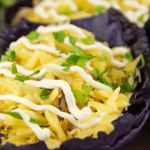 Easy Keto Chicken Cabbage Cups Low Carb Recipe (Step By Step Video ...