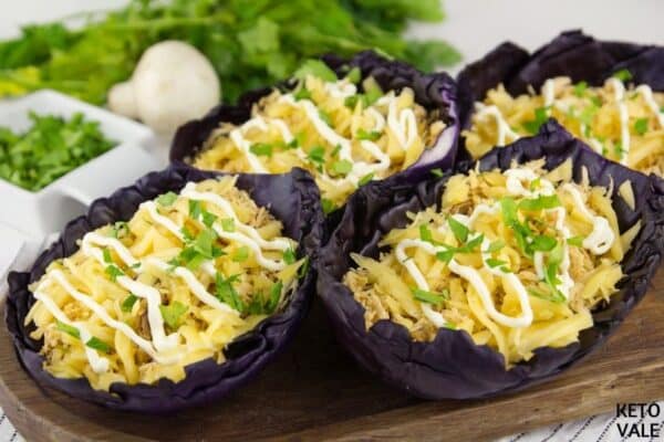 Easy Keto Chicken Cabbage Cups Low Carb Recipe (Step By Step Video ...