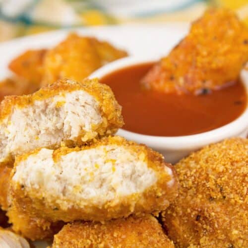 Air Fried Chicken Nuggets Recipe Low Carb Keto | KetoVale